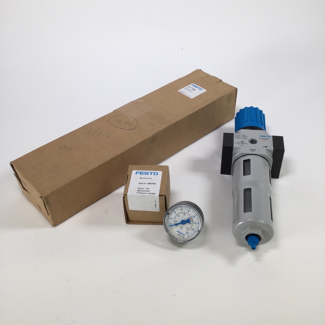 Festo LFR-1/4-D-MIDI 186481 Filter regulator J243 Filterregler New NFP