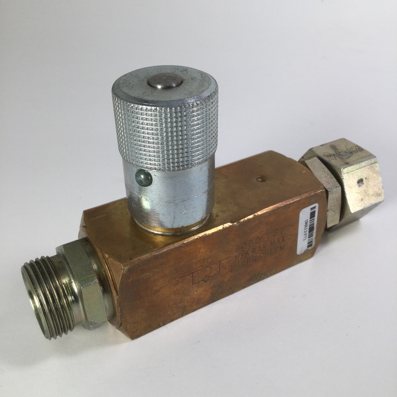 Parker 9F1200B -12MP Hydraulic Flow control Check valve 9F1200B 12MP ...