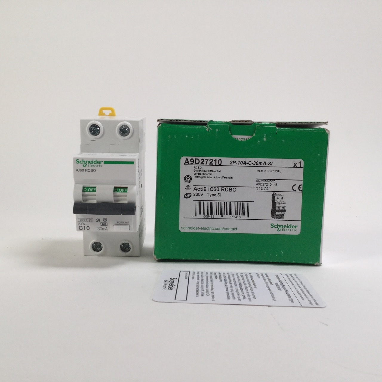 Schneider Electric A9D27210 Circuit Breaker RCBO Acti9 IC60 New NFP