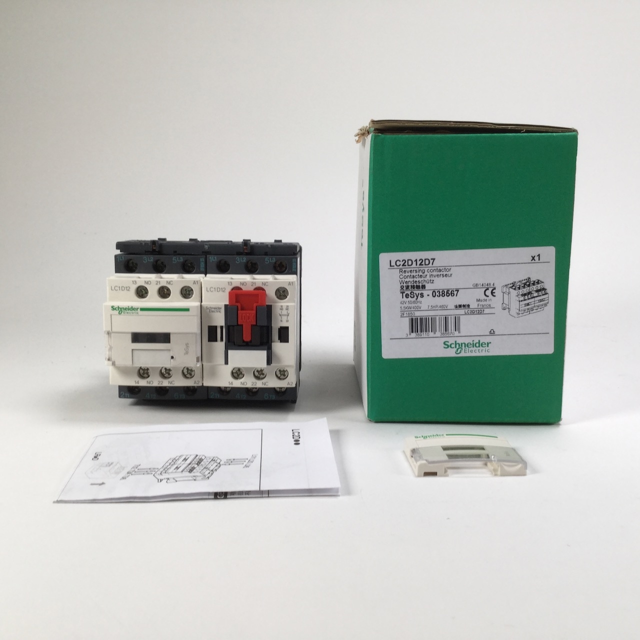 Schneider Electric LC2D12D7 Reversing contactor wendeschutz TeSys ...