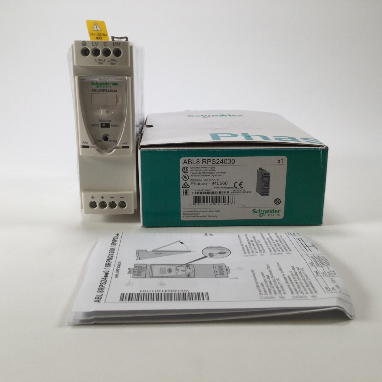 Schneider Electric ABL8 RPS24030 Universal Power Supply Phaseo New NFP
