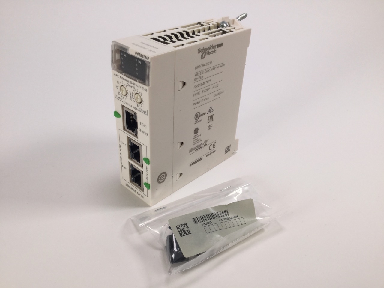 Schneider Electric BMECRA31210 Ethernet RIO drop adaptor Modicon X80 ...