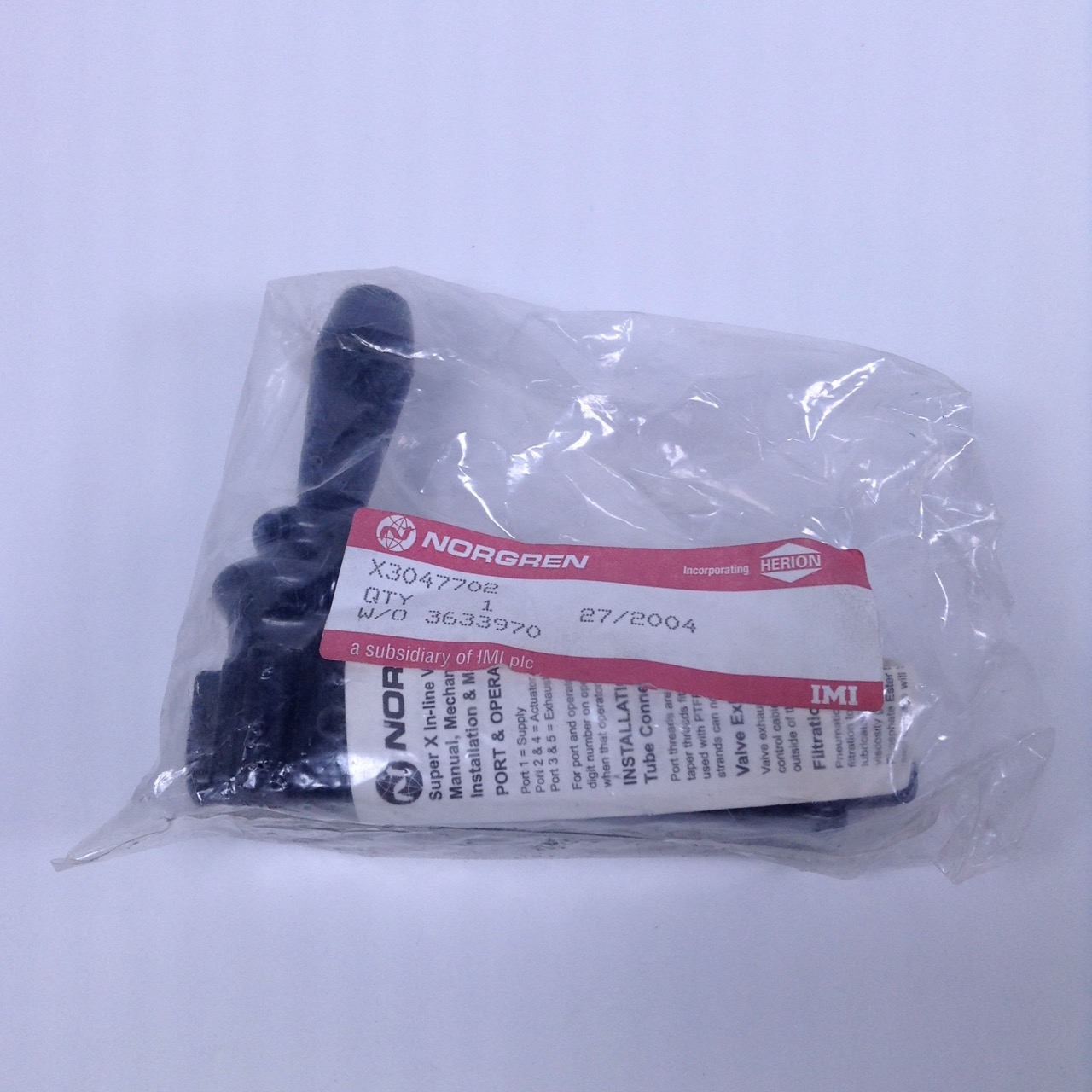 Norgren X3047702 Lever Valve Hebelventil 1/8 5/2 NFP Sealed