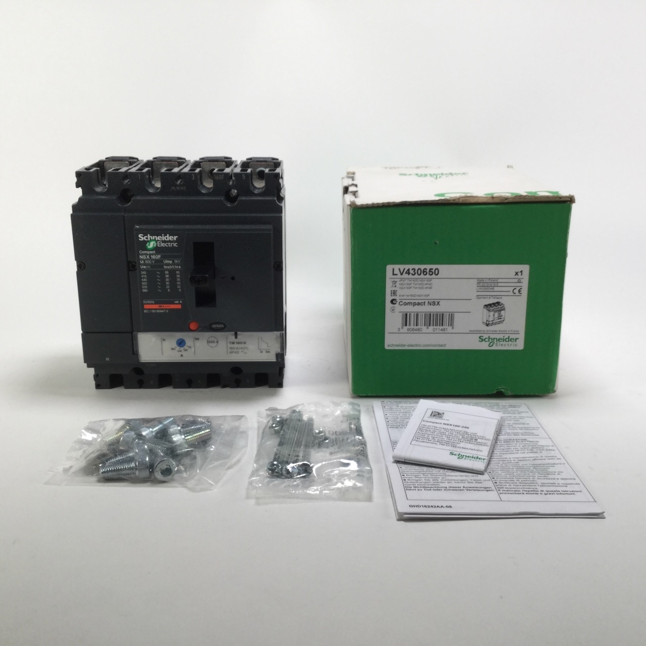 Schneider Electric LV430650 Circuit breaker Compact NSX 160 F TM160D ...