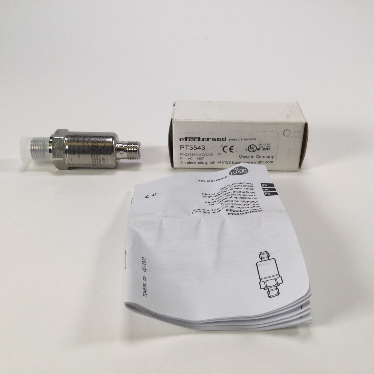 Ifm Electronic PT3543 Pressure Sensor transmitter PT-025-SBG14-A-ZVG/US ...