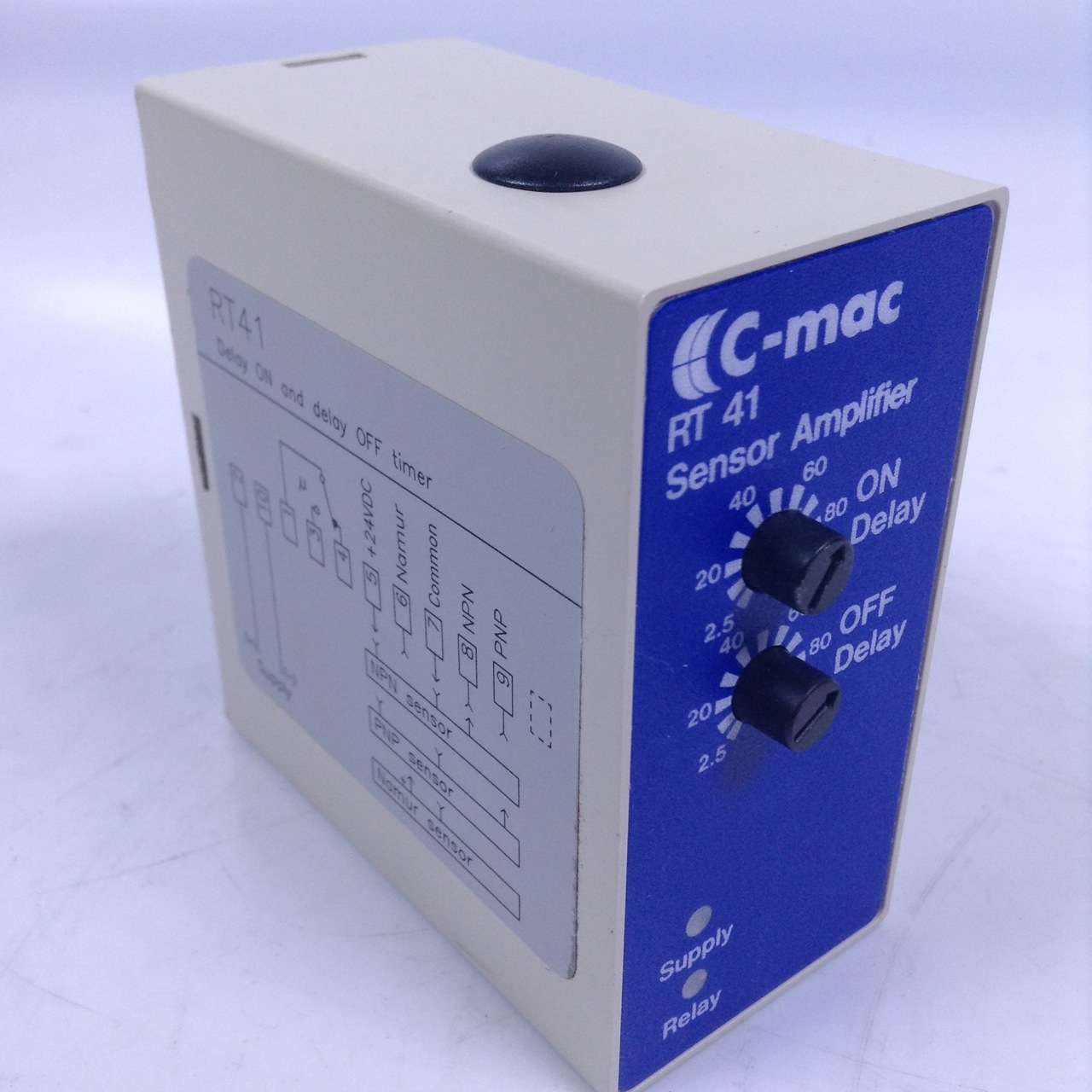 C-Mac RT41-1-1-230-M1 RT 41 time relay 0.06-640sec NEW NMP