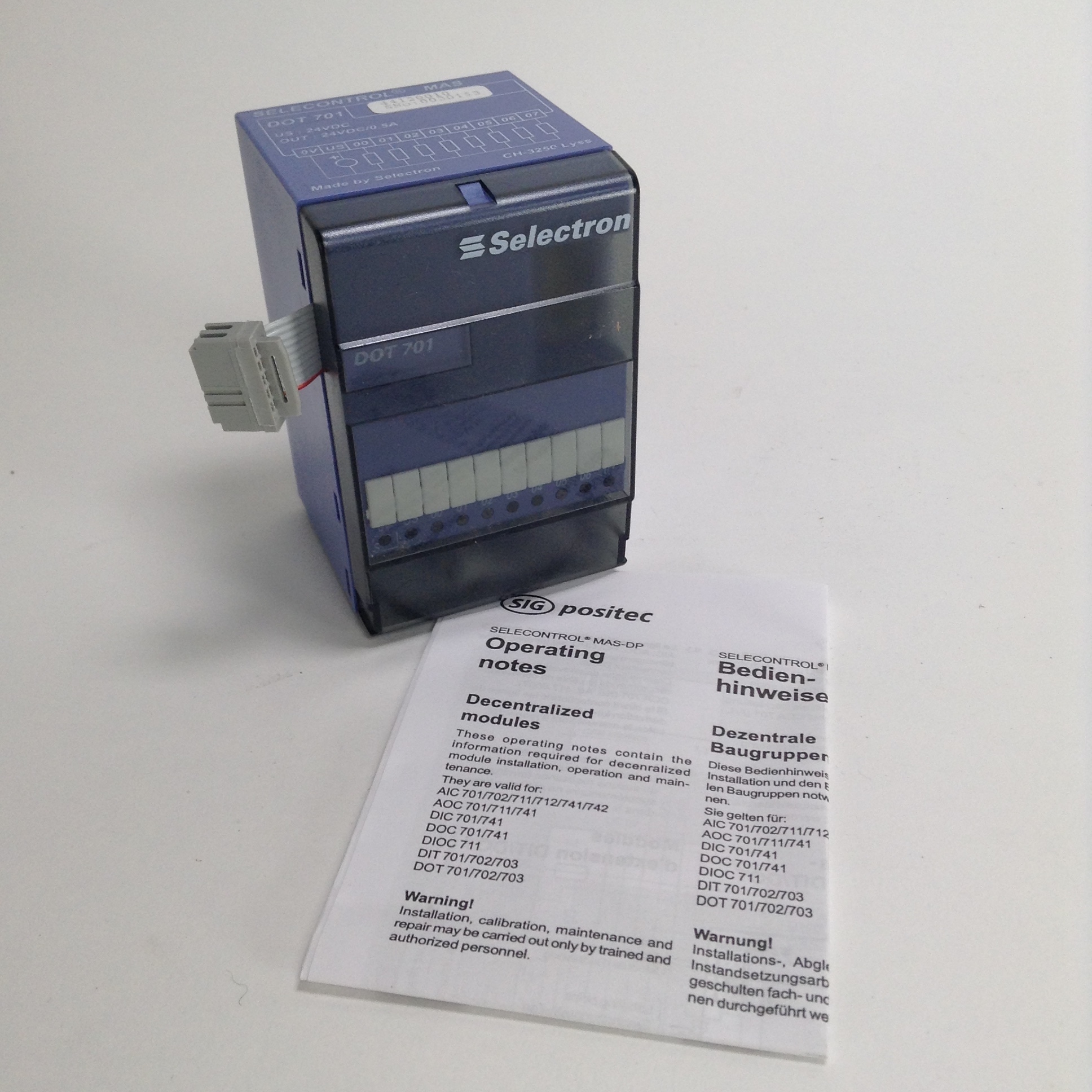 Selectron DOT701 Selectron MAS output module 24VDC positec AG DOT 701 NEW NFP