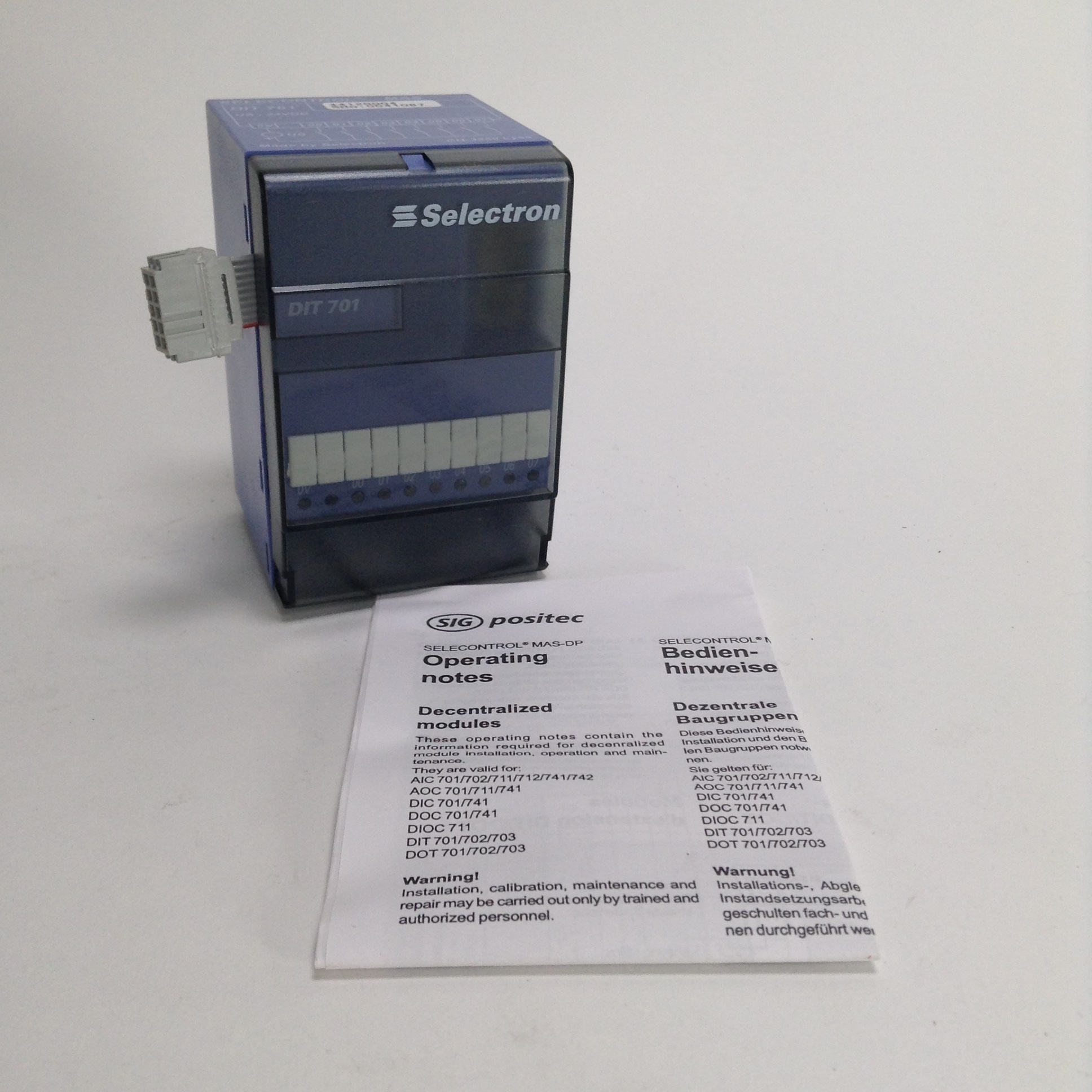 Selectron DIT701 Selectron input module MAS 24VDC DIT 701 NEW NFP