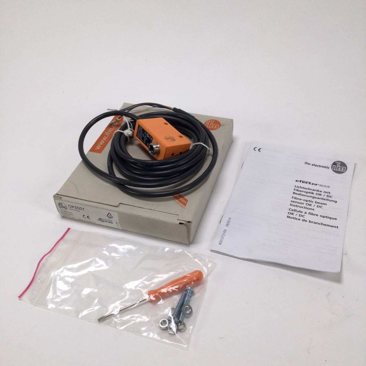 Ifm OK5001 Fibre-optic amplifier OKF-FPKG New NFP