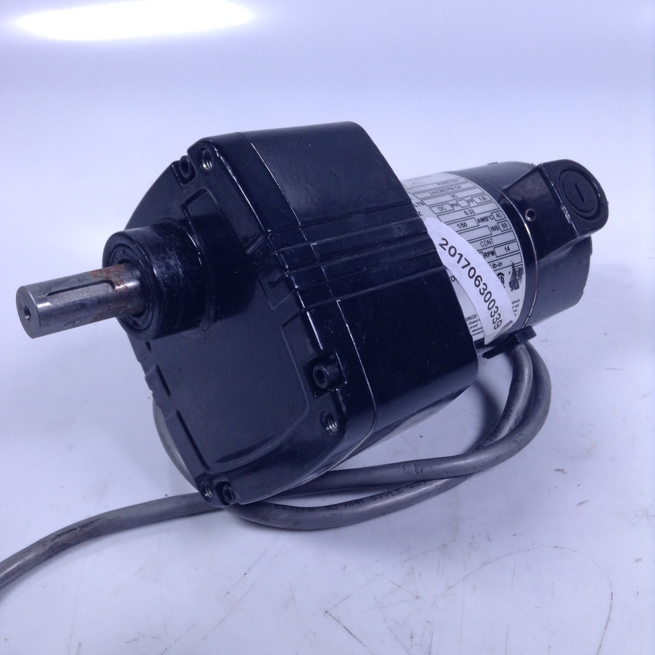 Bodine Electric 24A0BEPM-D4 Gear Motor 90Vdc 0.32A HP 1/50 UMP