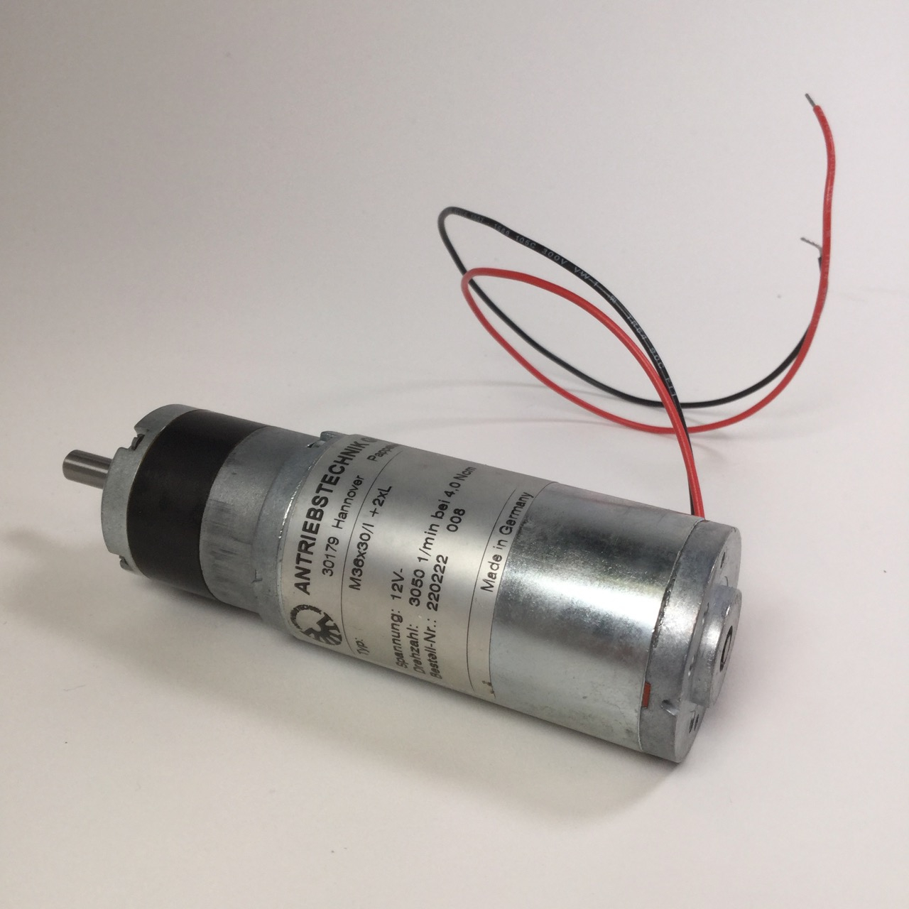 Gefeg M36X30/I+2XL geared motor 12V 3050rpm New NFP