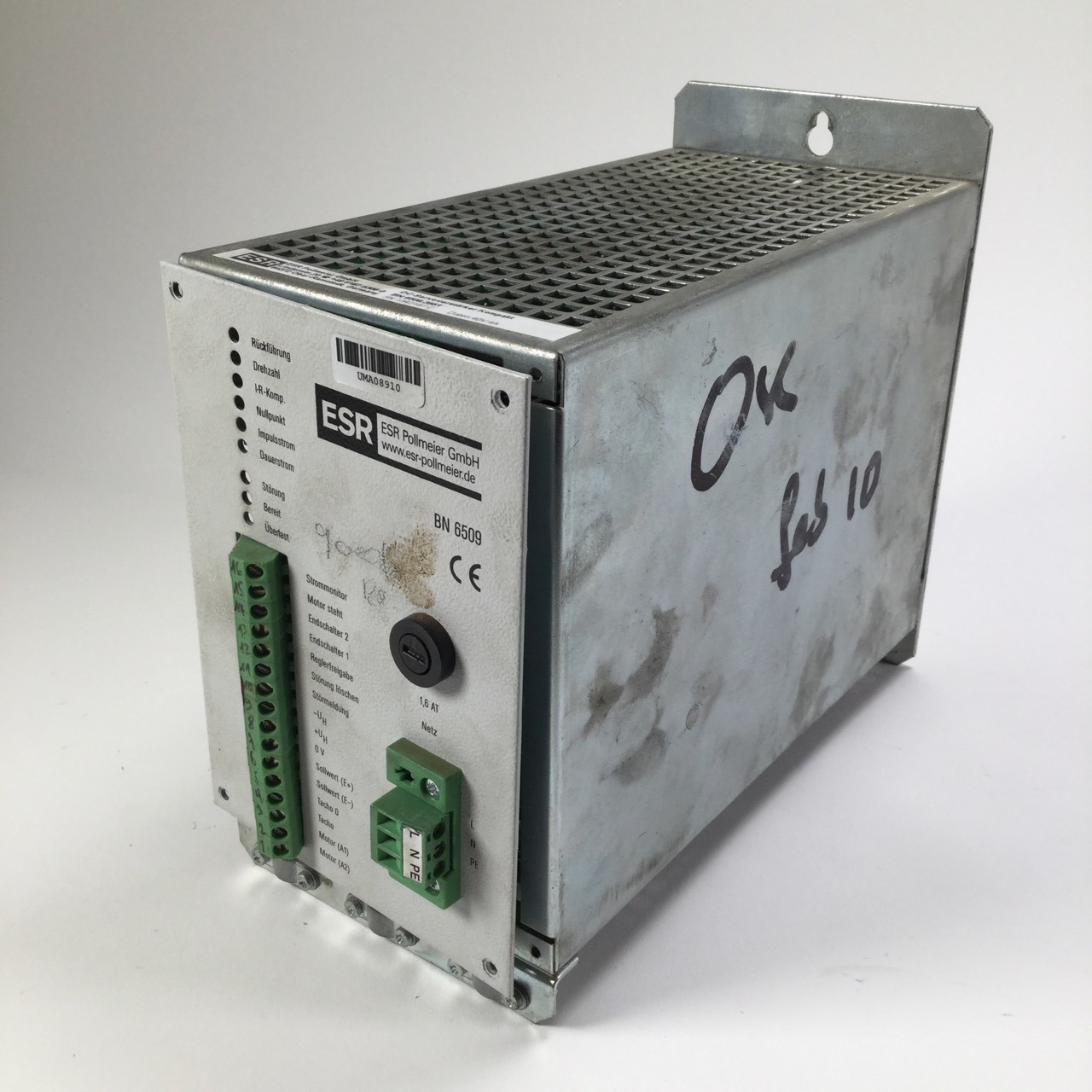 Esr BN6509 DC Servo Amplifier DC-Servoverstärker (cover misses screws) Used UMP