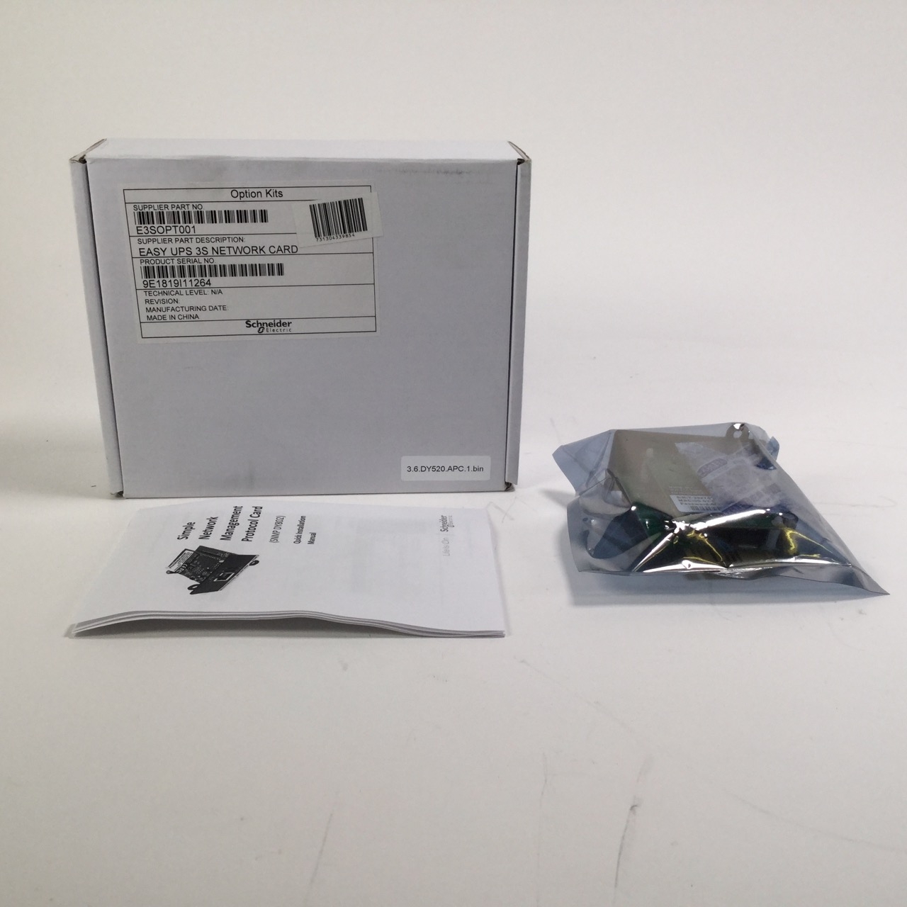 Schneider Electric E3SOPT001 Easy UPS 3S network card New NFP Sealed