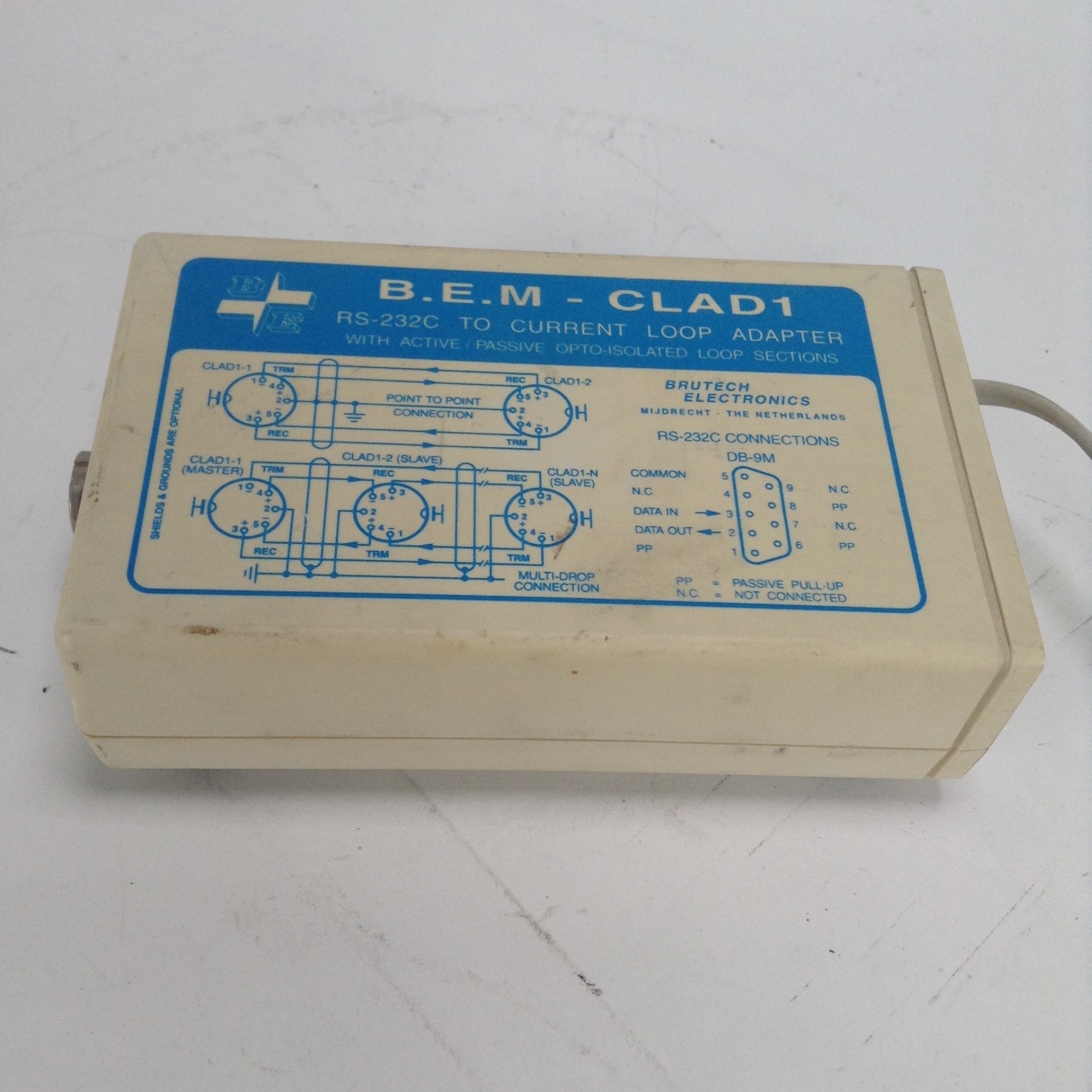 Brutech Electronics B.E.M-CLAD1 RS-232C Current loop adapter UMP