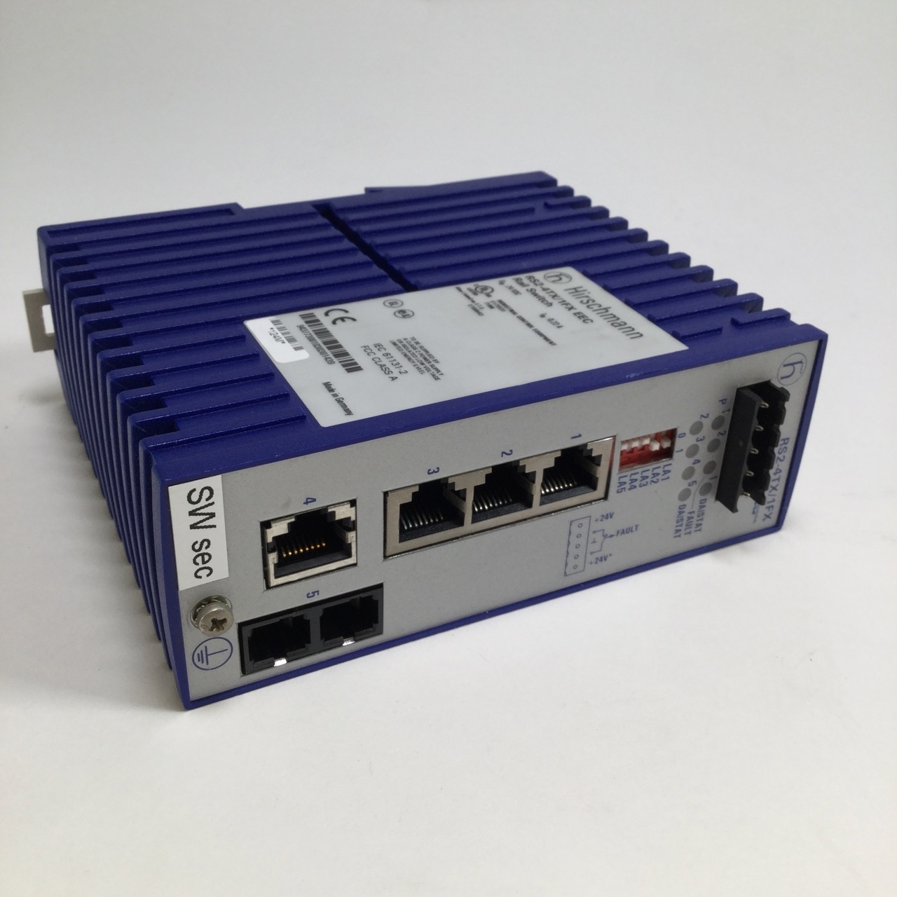 Hirschmann RS2-4TX/1FX-EEC Rail Switch 24 VDC 0,18A New NMP