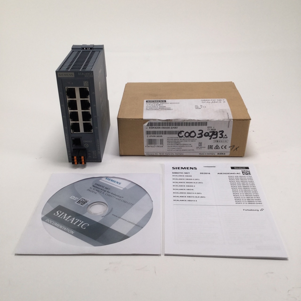 Siemens 6GK5208-0BA00-2AB2 Scalance Electrical Switch Module New NFP