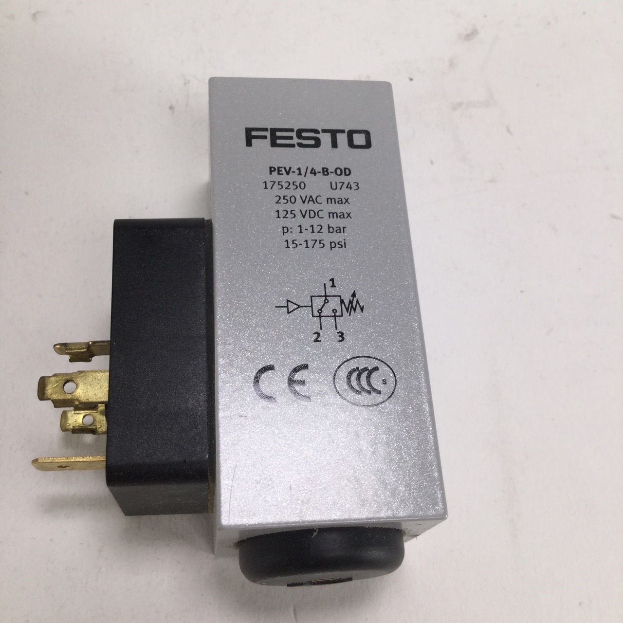 Festo PEV-1/4-B-OD 175250 U743 Druckschalter pressure switch NEW NFP