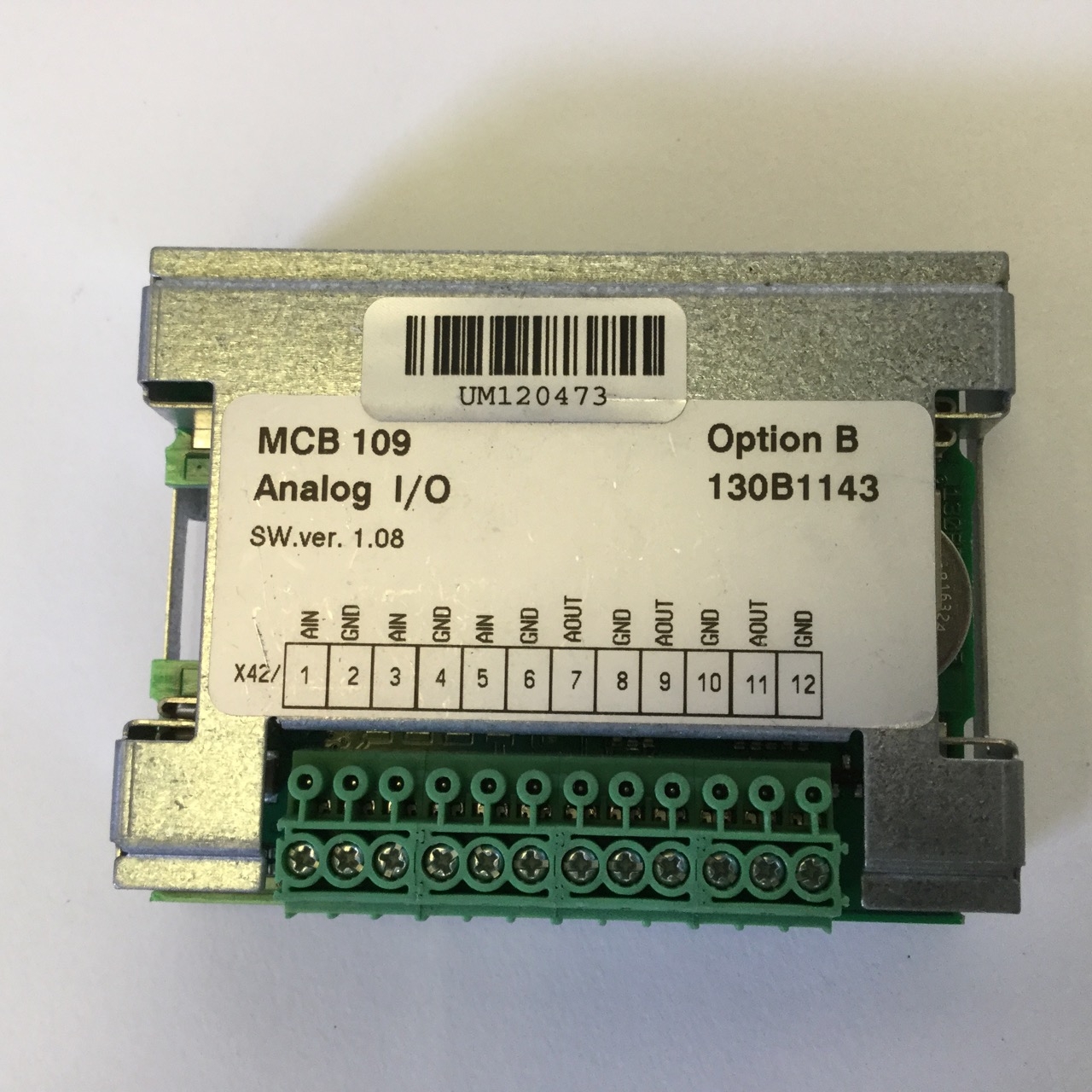 Danfoss 130B1143 Analog I/O Module MCB Option B Used UMP