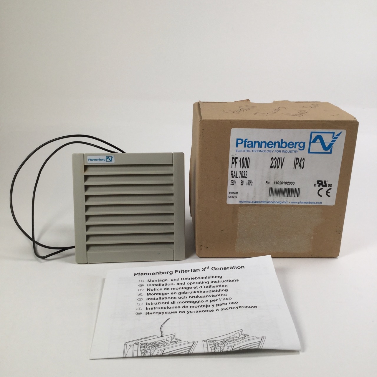 Pfannenberg PF1000 11020102000 Schaltschranklüfter Fan IP43 230V 50 ...
