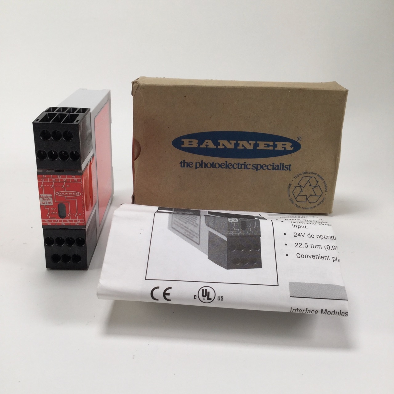 Banner IM-T-9A Interface Safety Relay Module 24VDC 100mA 20ms New NFP