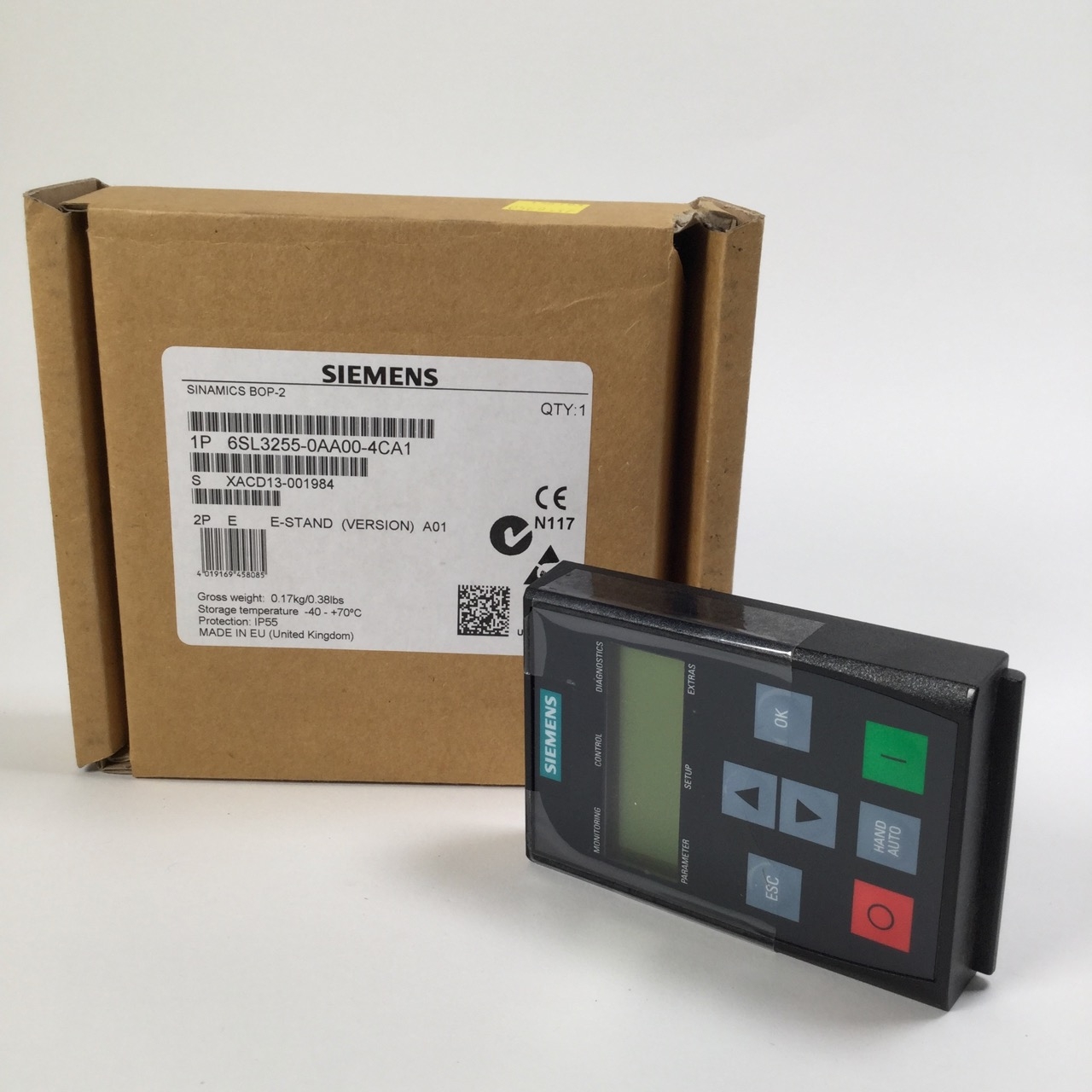 Siemens 6SL3255-0AA00-4CA1 Sinamics G120 Basic Operator Panel Bop-2 New NFP