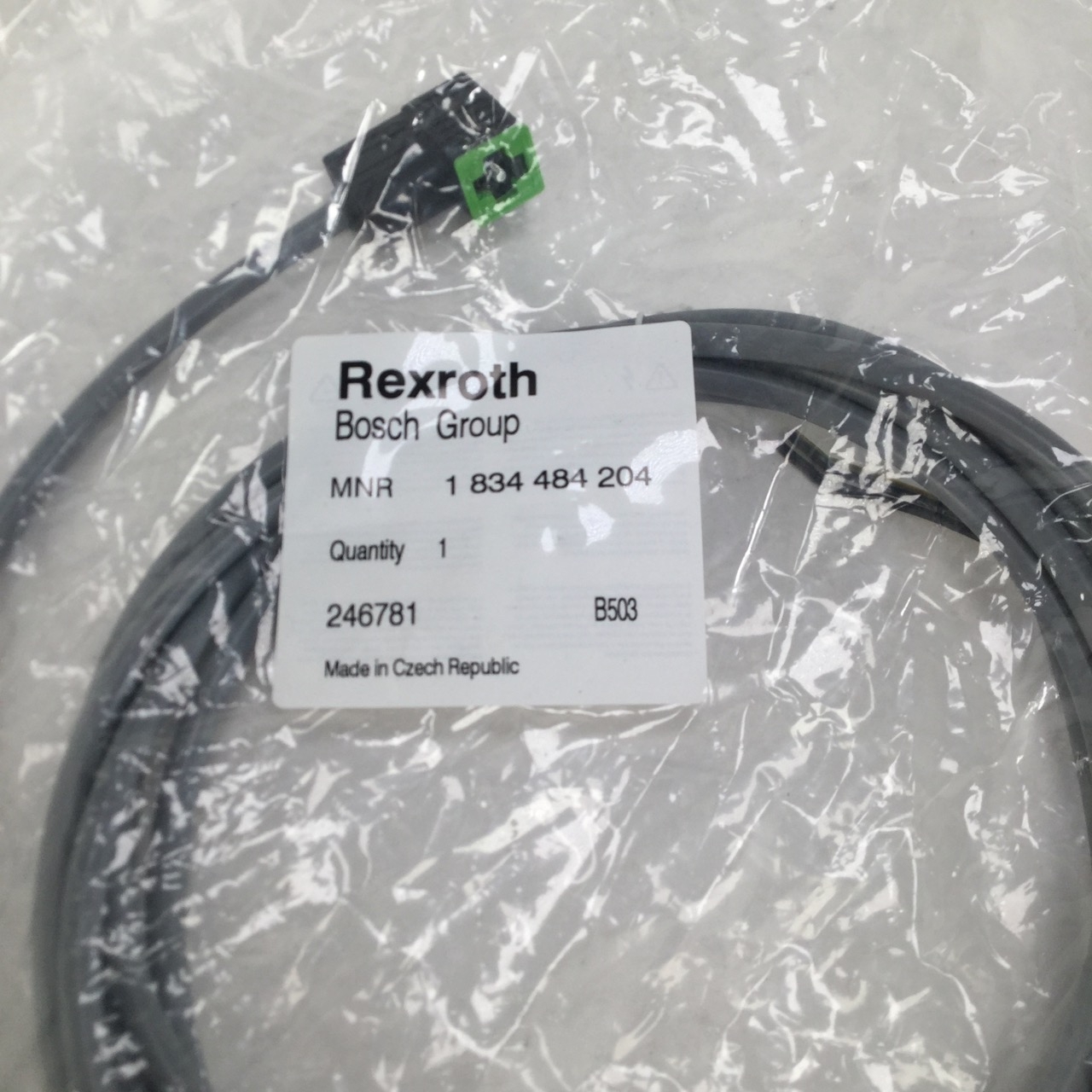 Rexroth 1 834 484 204 Connector with Cable New NFP Sealed