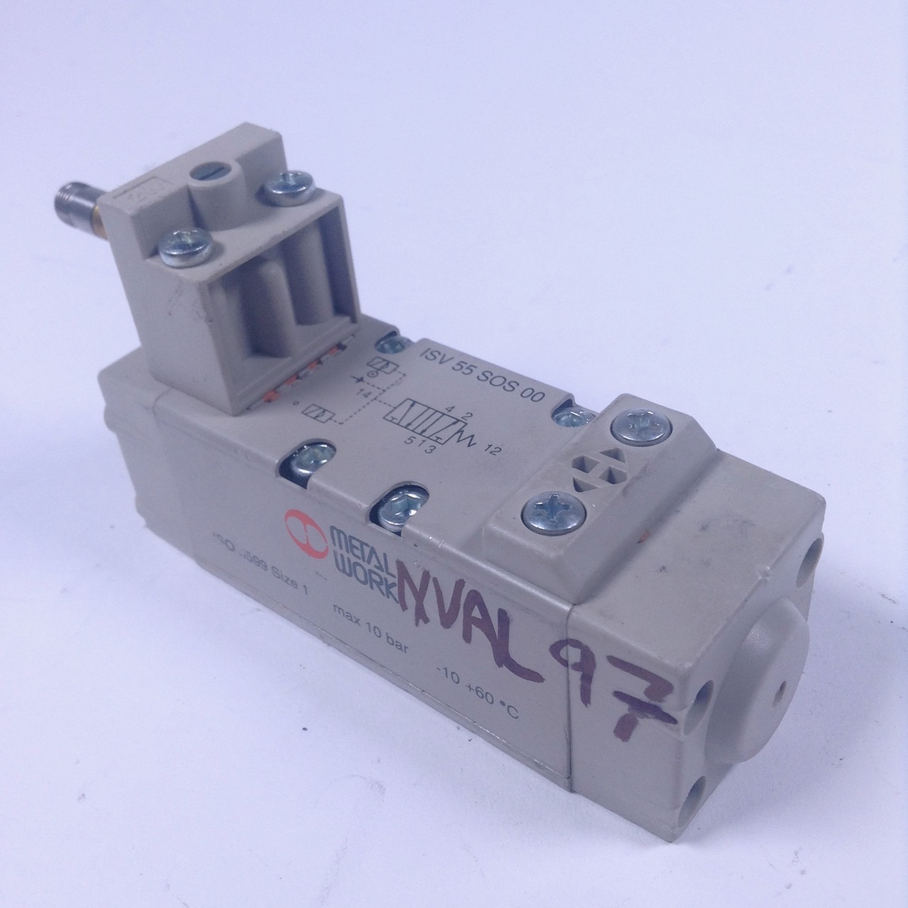 Metal Work ISV 55 SOS 00 Pneumatic Valve Ventil UMP
