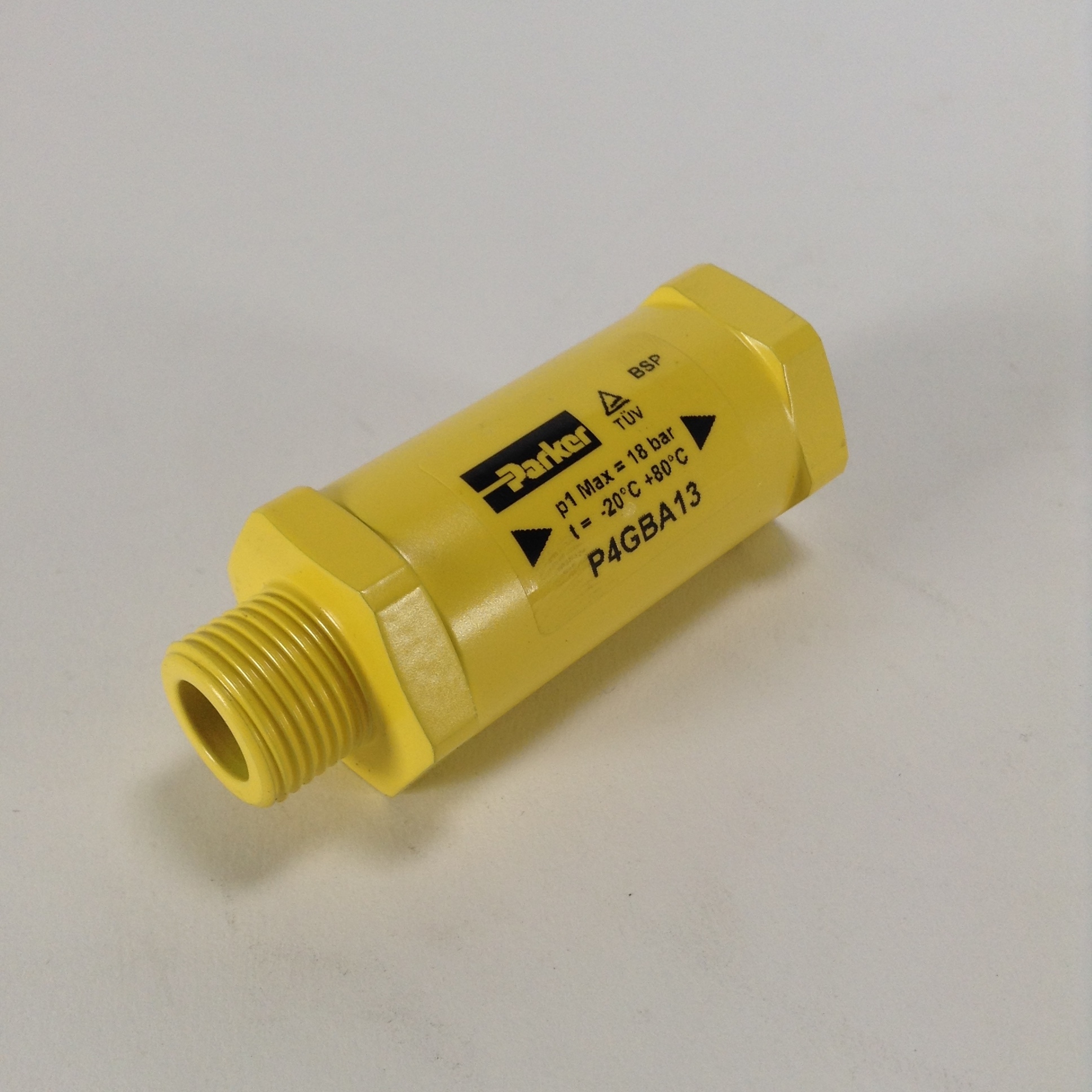 Parker P4GBA13 Hose-Break Safety Valve AirGuard 1/4Inch BSP NFP