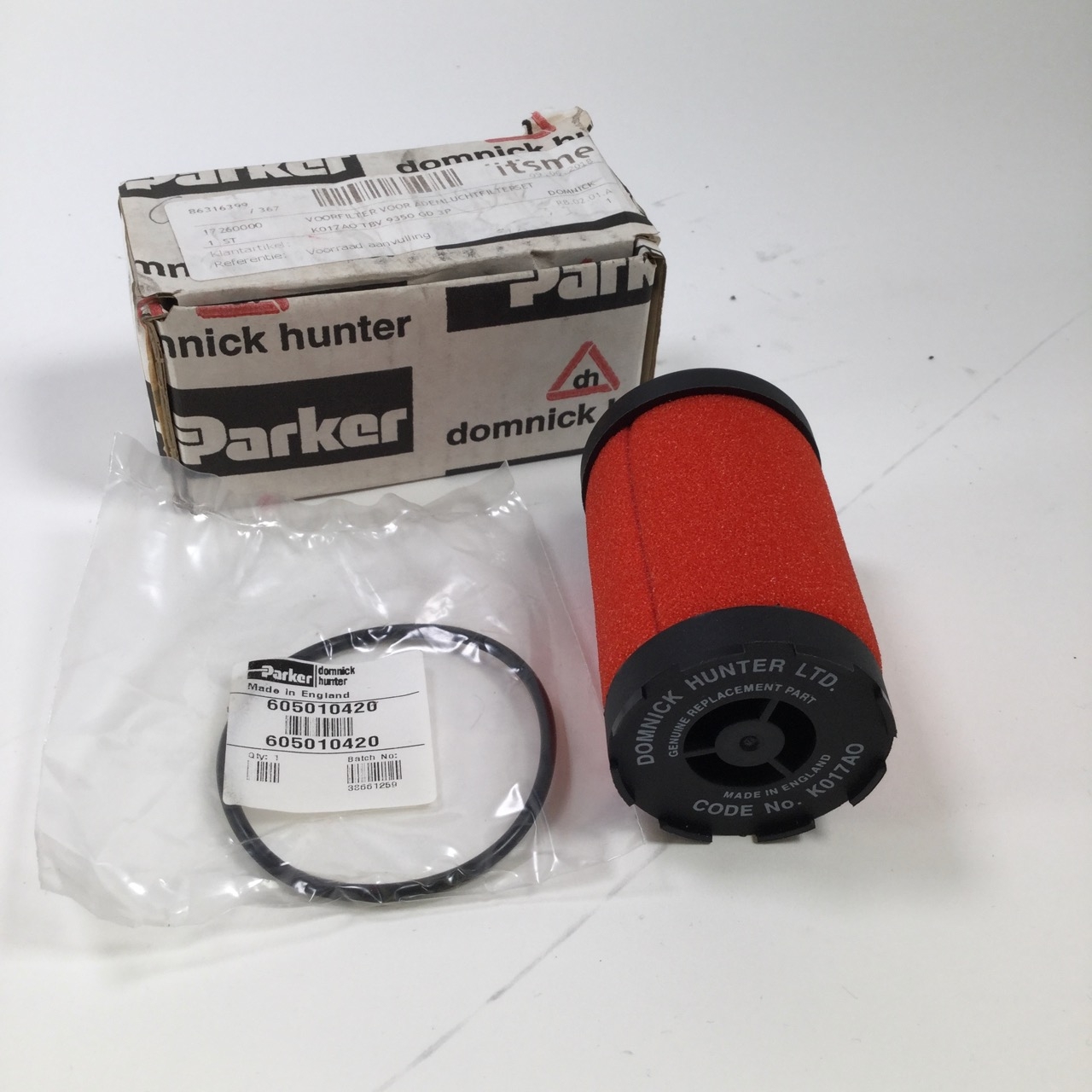 Domnick Hunter Ltd K017AO Parker Filterelement Filter Kit New NFP