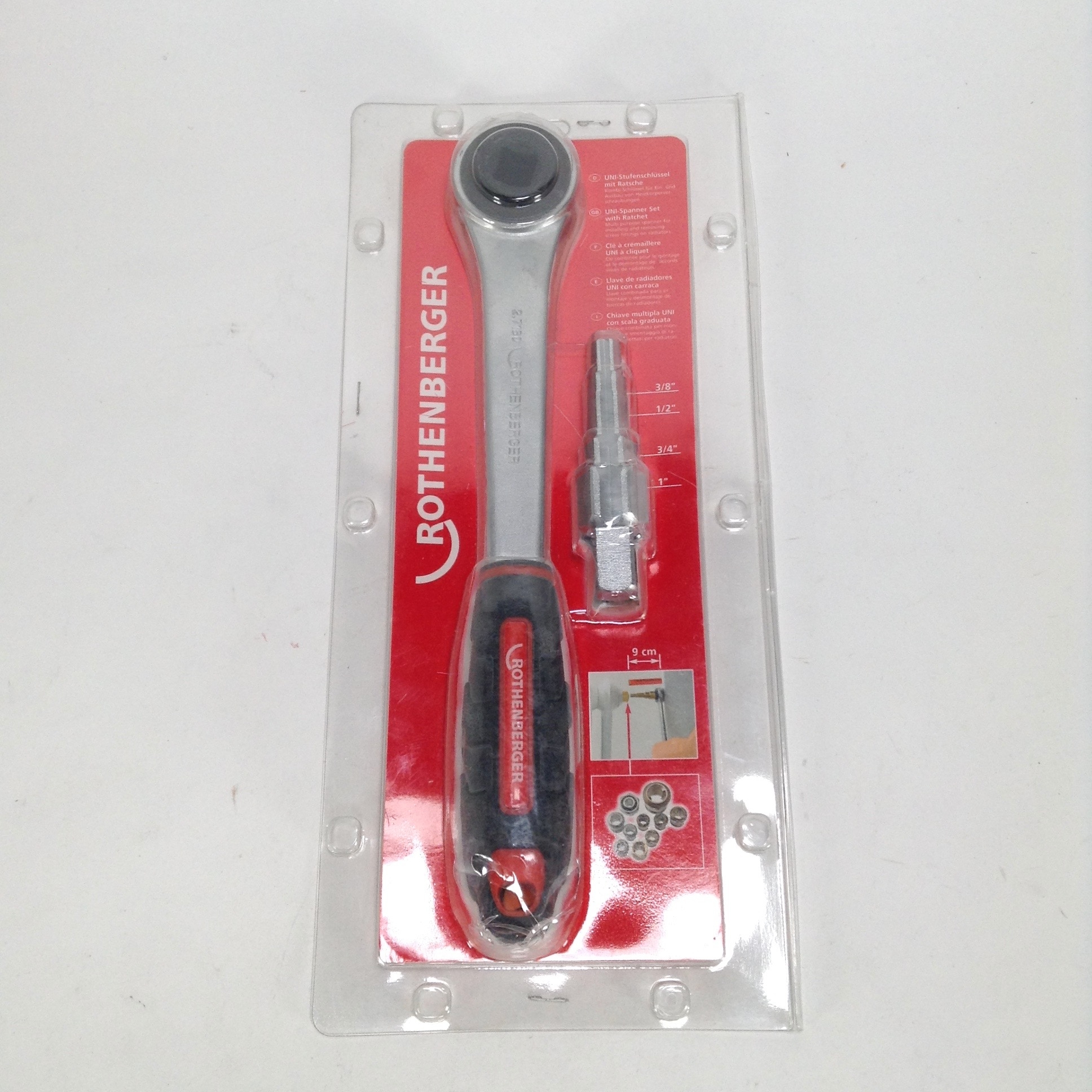 Rothenberger 7.3297 uni spanner set with 1/2" ratchet NFP Sealed