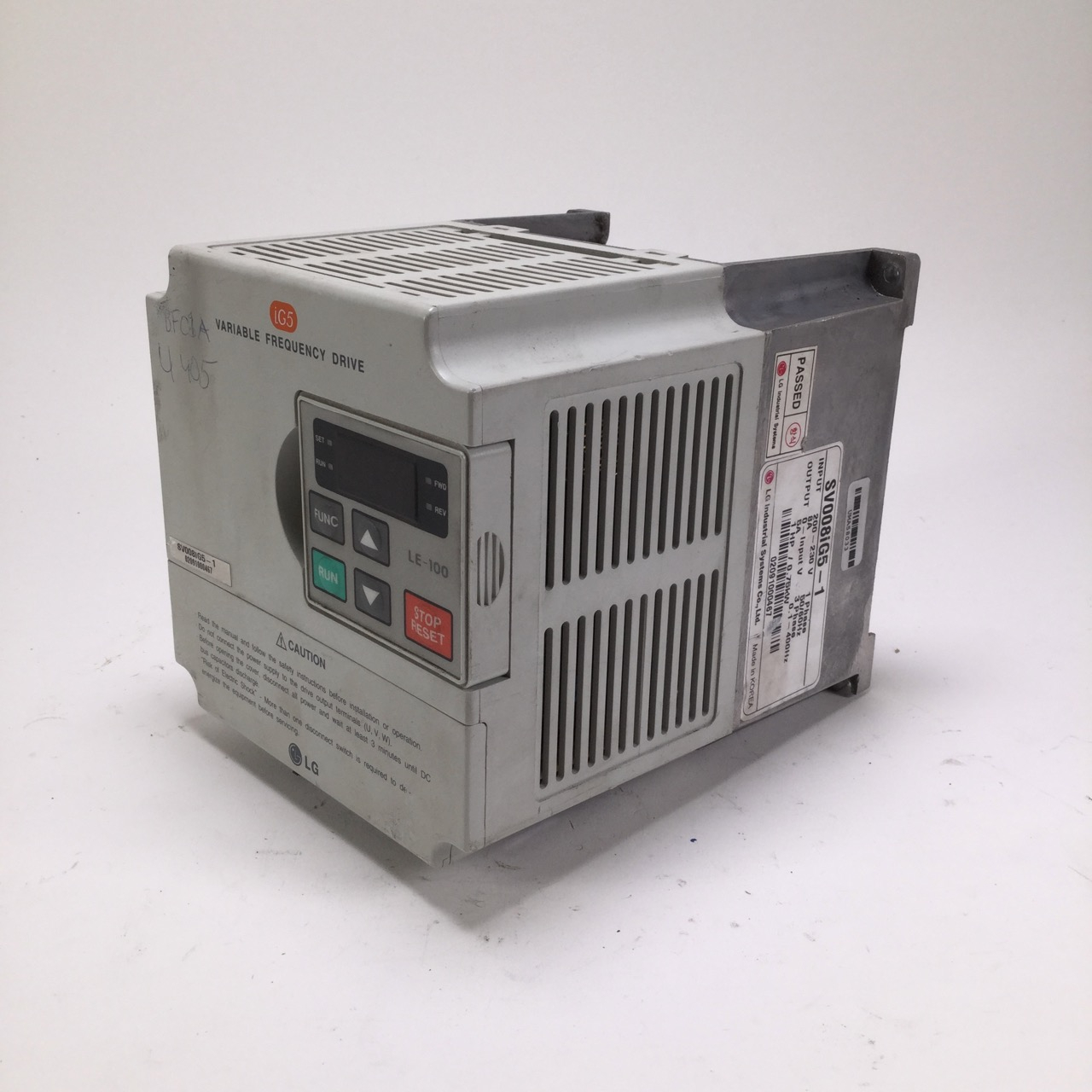 Lg Industrial Systems SV008IG5-1 Variable Frequency Drive Used UMP