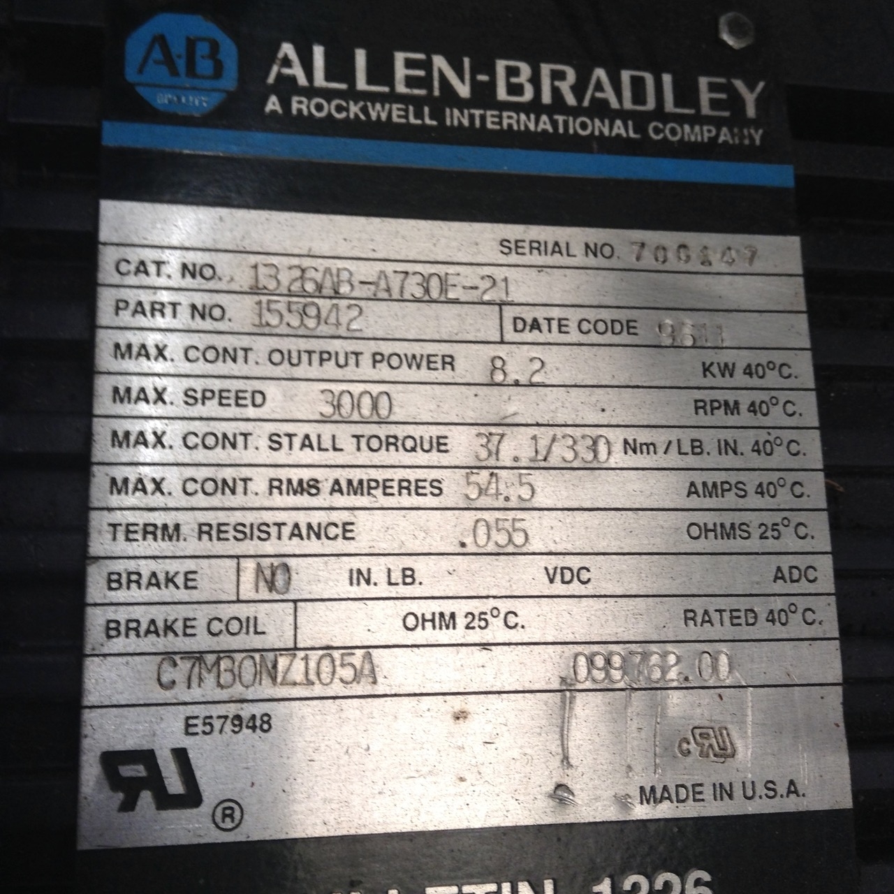 Allen-Bradley 1326AB-A730E-21 | Maxodeals