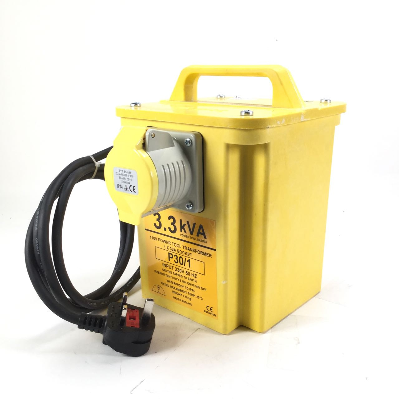 Electro-Wind P30/1 3.3 kVA / 110V Power Tool Transformer New NMP