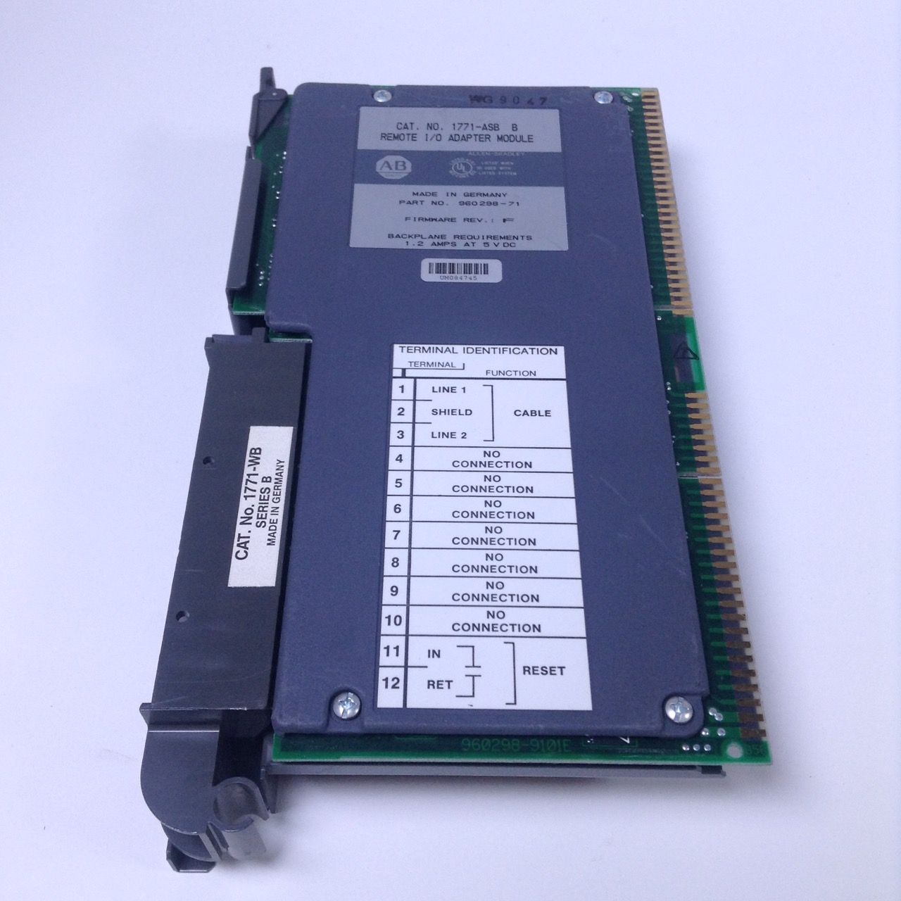 Allen Bradley 1771-ASB Remote I/O Adapter Module ser B UMP