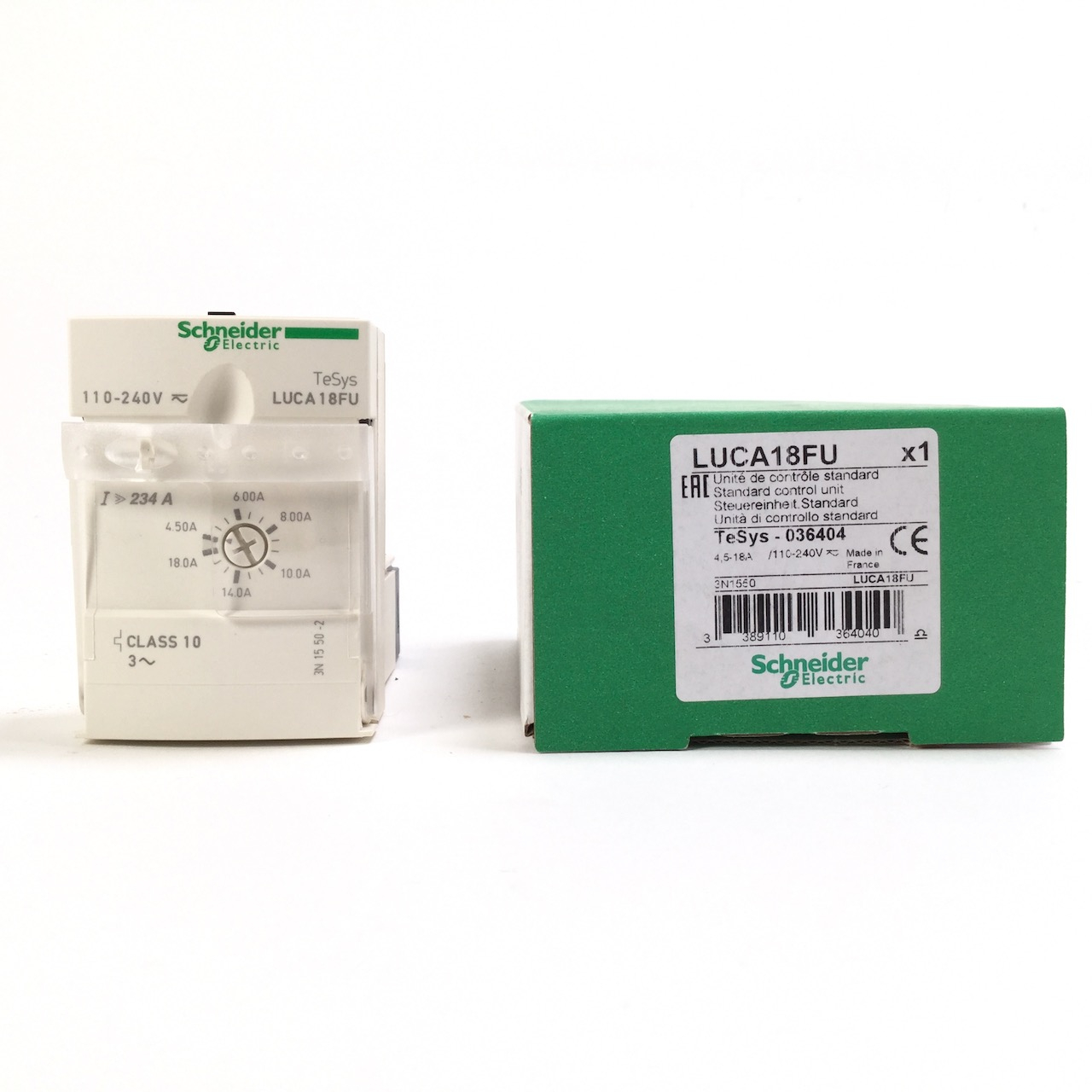 Schneider Electric LUCA18FU Standard Control Unit 4,5-18A class 10 New NFP