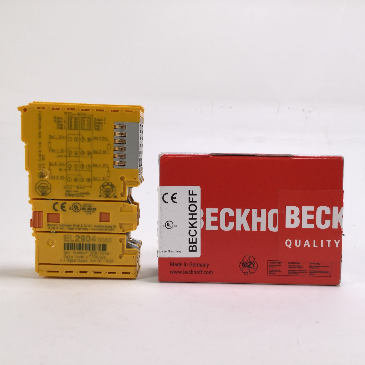 Beckhoff EL2904 Digital output terminal 24V DC New NFP
