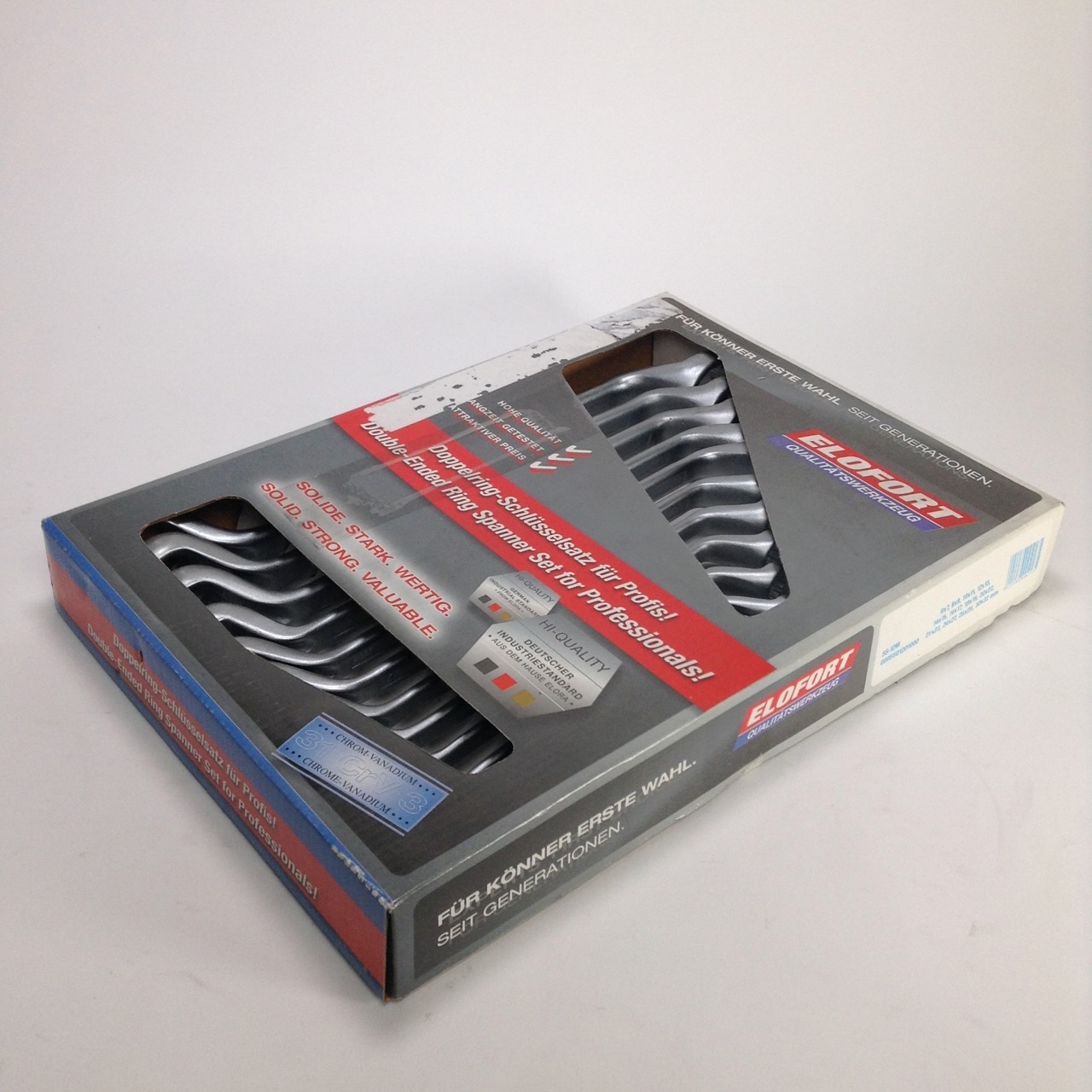 Elofort 5S-12M Doppelringsclüssel Double-Ended Ring Spanner Set New NFP ...