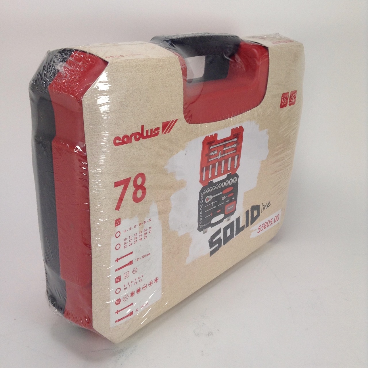 Carolus 55805.00 Square Drive Hex Socket Set Ratchet New NFP Sealed