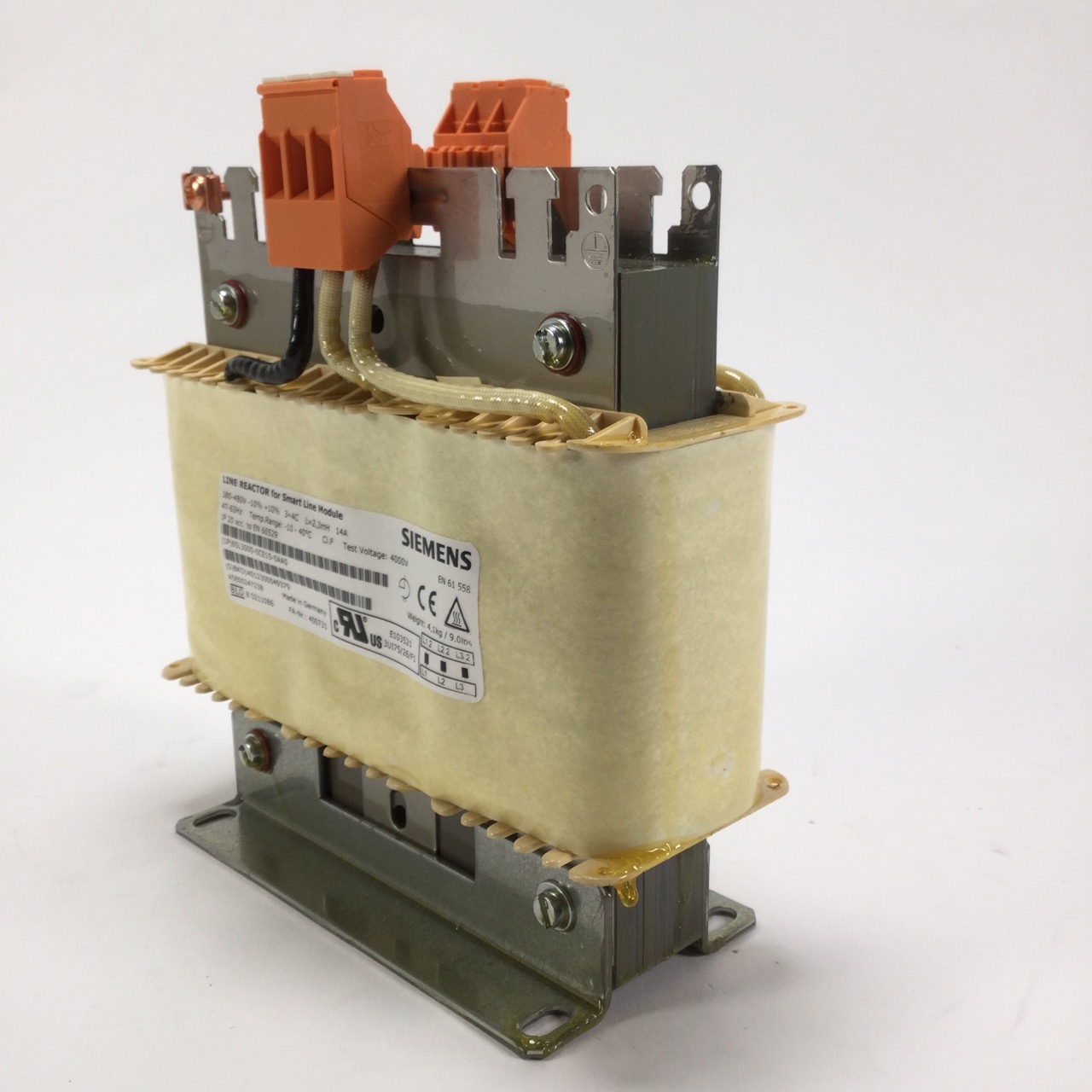Siemens 6SL3000-0CE15-0AA0 Sinamics Line Reactor for Smart Line Module ...