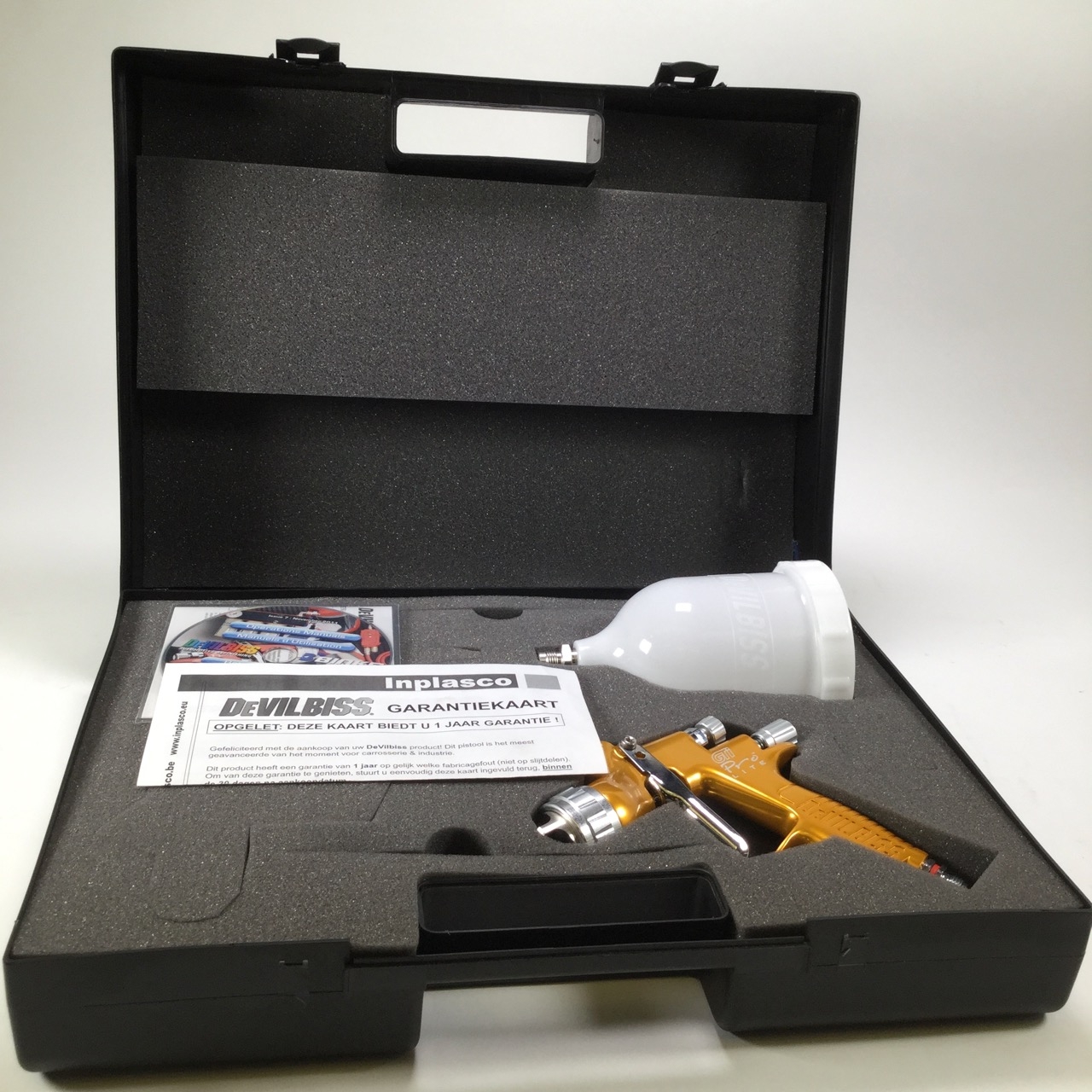 Devilbiss GTI PRO LITE Spray Tool Spritz 1-12bar with cup New NFP